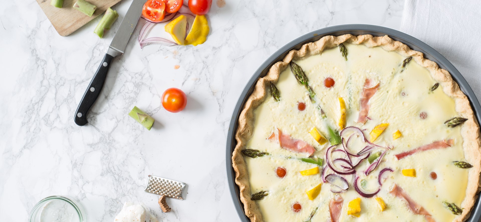 Quiche mit grünem Spargel Rezept | Fini´s Feinstes Quiche mit grünem Spargel Rezept | Fini´s Feinstes